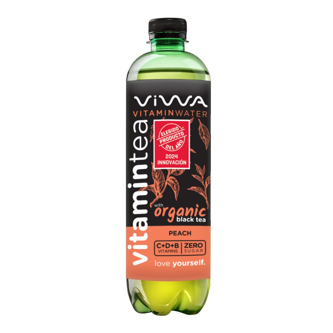 VIWA VitaminTEA - Pack 12x600ml - Refresco de Melocotón con Extracto d ...